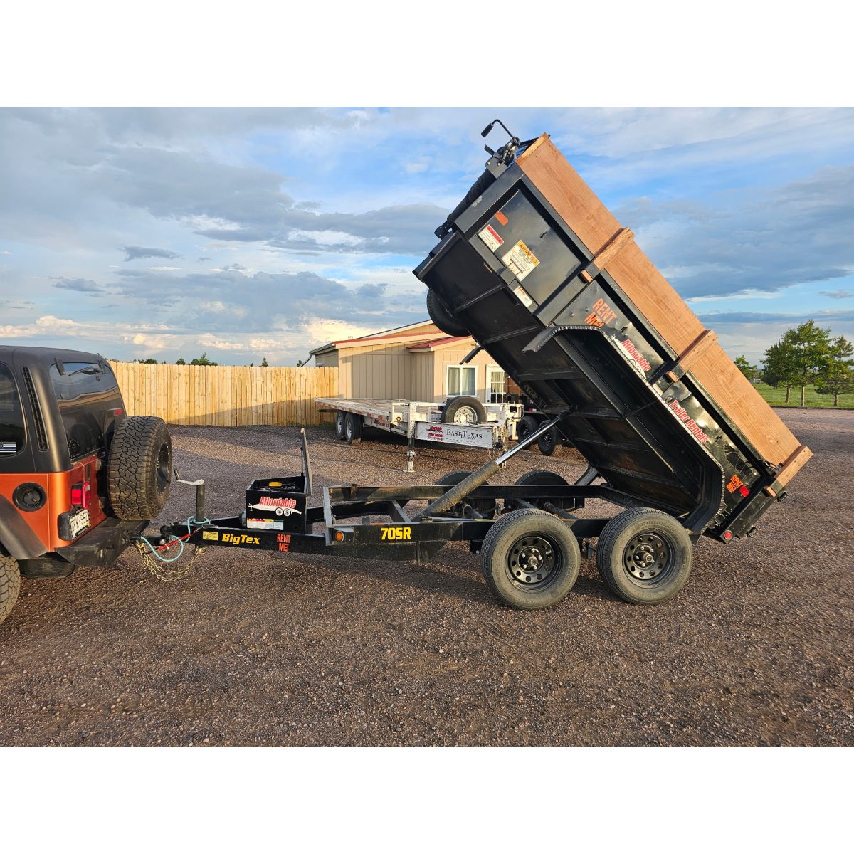 5×10 Big Tex Dump Trailer - Affordable Rentals