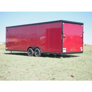 24′ Red Cargo Trailer - Affordable Rentals